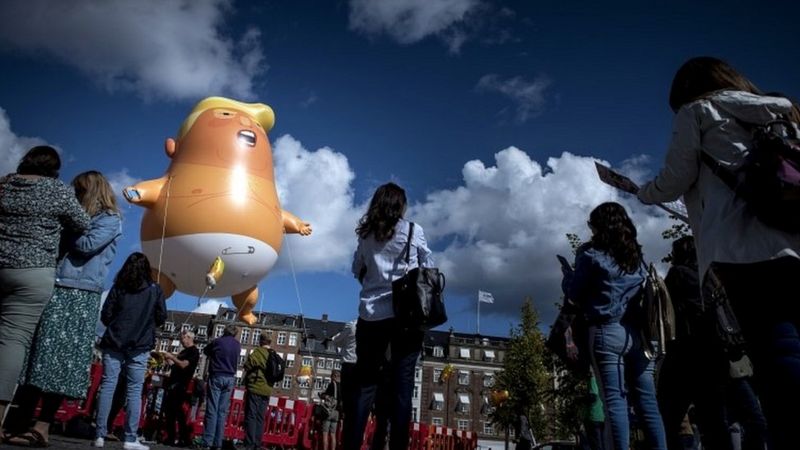 Donald Trump balloon: Baby blimp acquired by Museum of London - BBC News