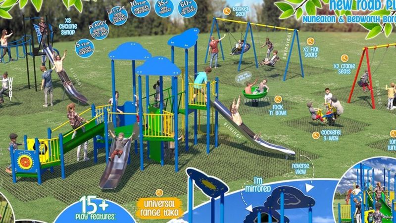 Exhall playground set for £75k revamp - BBC News
