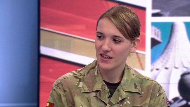 Transgender soldier becomes first woman on Army front line - BBC News