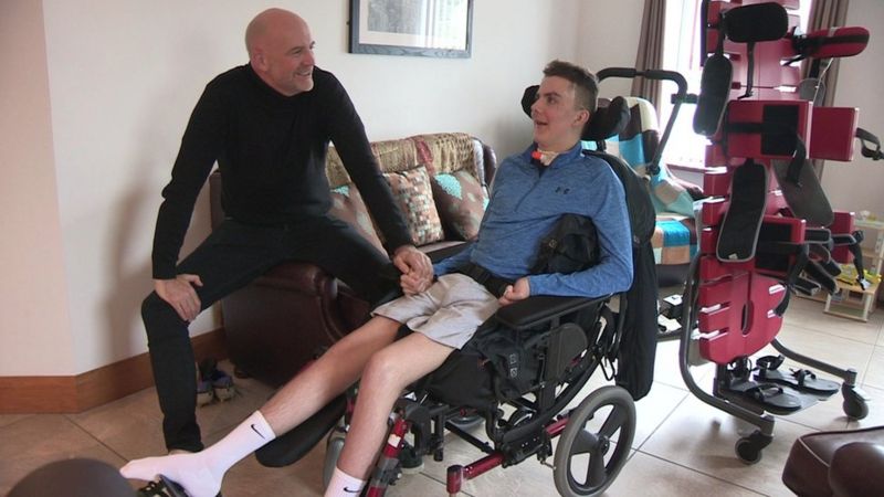 Disabled boy's family say they struggle to get proper care - BBC News