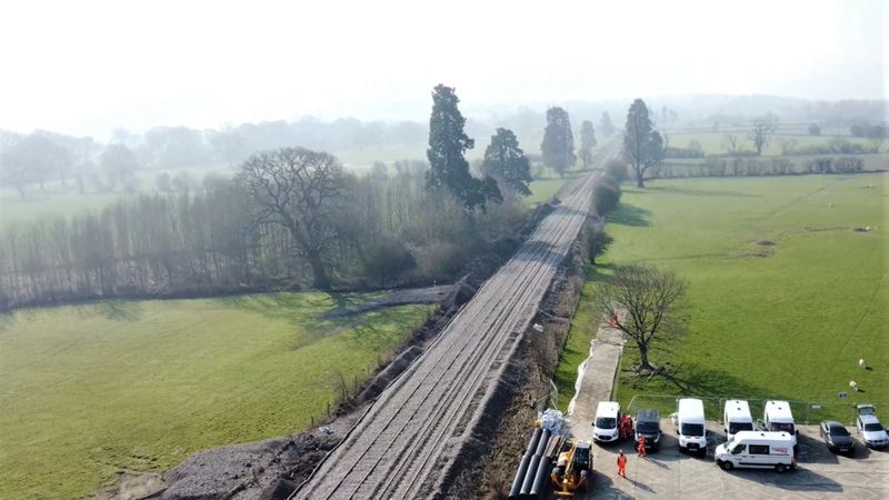 Cambrian Line rail services to restart after flood repairs - BBC News