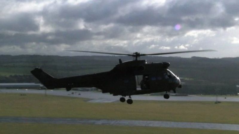 RAF Puma helicopter in near miss with drone over Maulden - BBC News