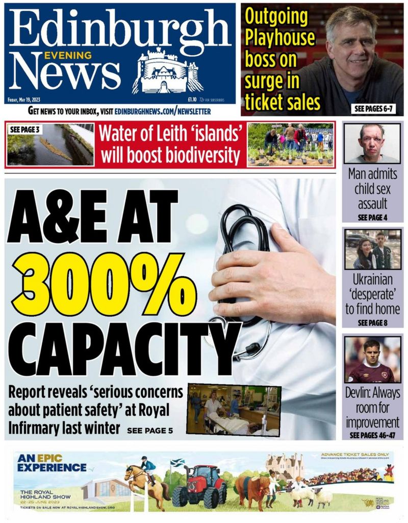 Scotland's papers: A&E chaos and 'every parent's worst nightmare' - BBC ...