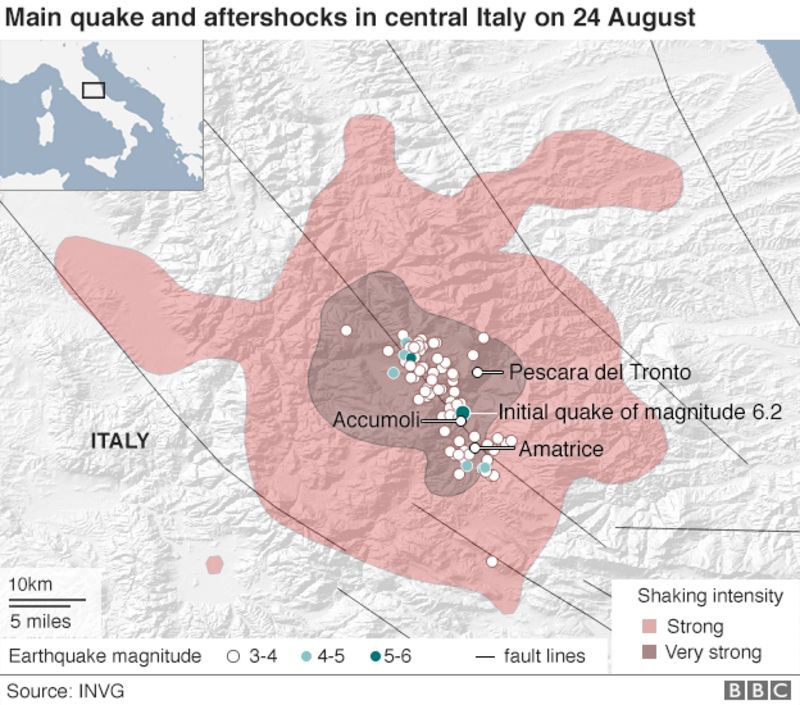 Italy earthquake: Death toll passes 240 as rescue efforts continue ...