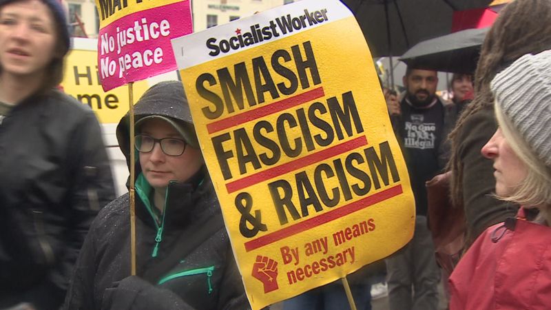 Stand up to Racism protests held in Glasgow - BBC News