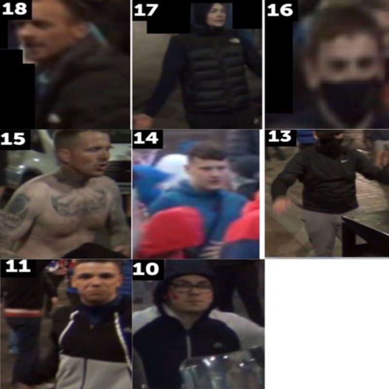 Rangers fan disorder images released by police - BBC News