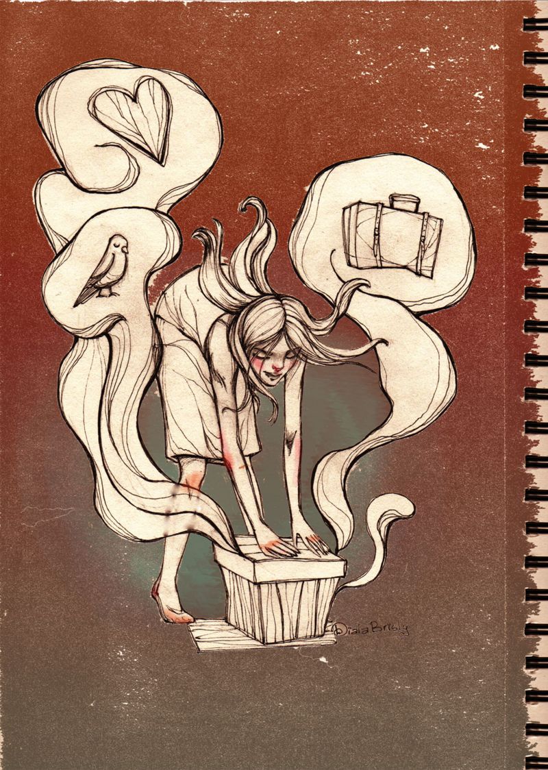 Diala Brisly: Paintings of hope for Syria's children - BBC News