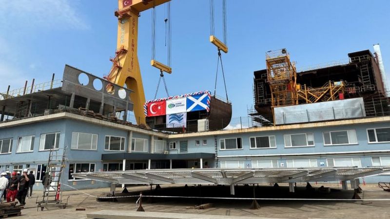 Turkey building four new CalMac ferries 'on time' - BBC News