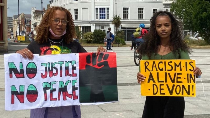 Anti-racism leaflets in Devon removed after legal threat - BBC News