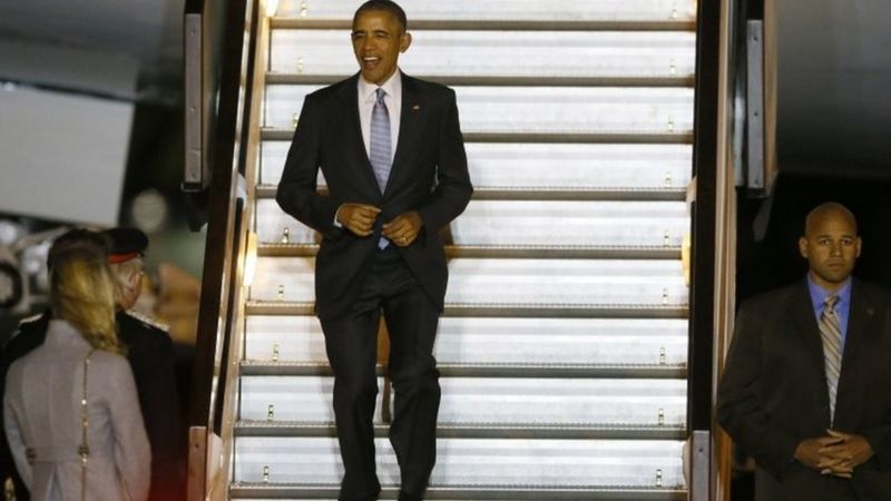 Barack Obama visit: Stick with EU, US president urges UK - BBC News