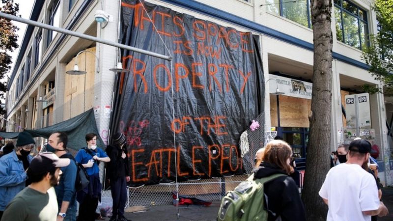 George Floyd: Trump told to back off Seattle's Chaz police-free zone ...