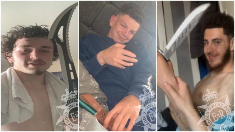 Ryan O'Connor: Jury sees Gucci bag murder accused with knives - BBC News