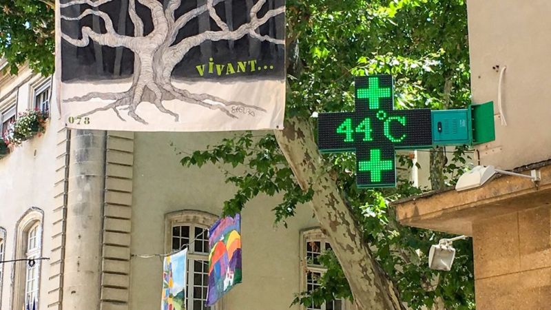 European heatwave: France hits record temperature of 45.9C - BBC News