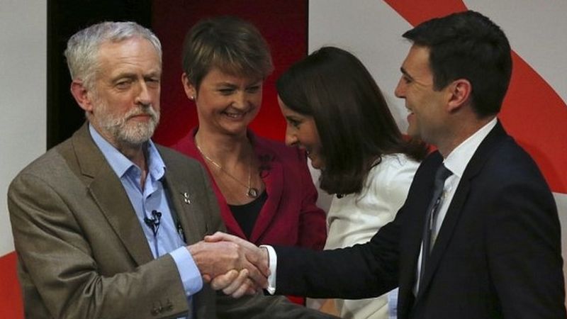 Jeremy Corbyn wins Labour leadership contest and vows 'fightback' - BBC ...