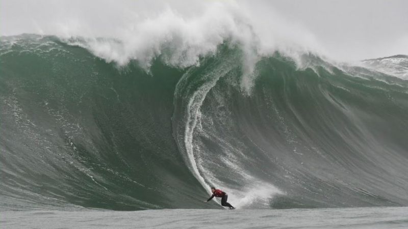 Mavericks: Surfers from around the world take on huge waves in ...