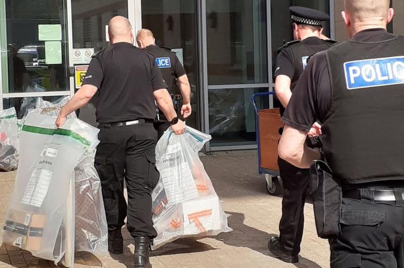Overnight fraud and drugs raids lead to 17 arrests - BBC News