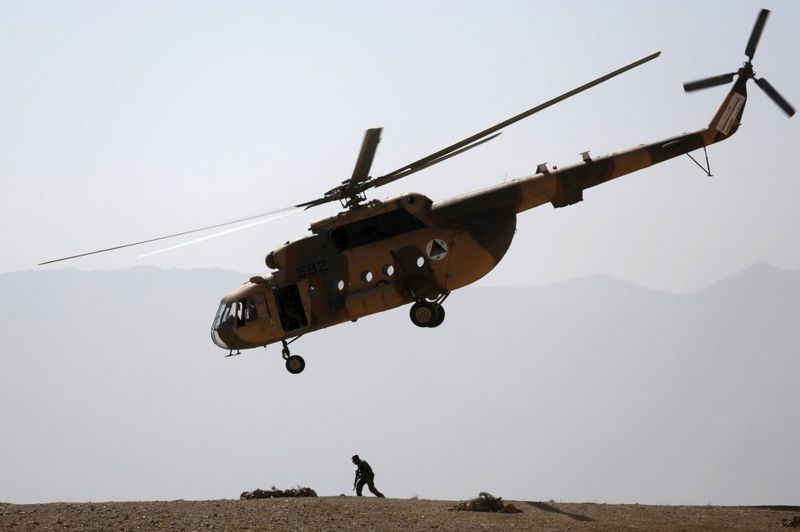 Afghan Taliban seize at least 13 soldiers after helicopter crash - BBC News