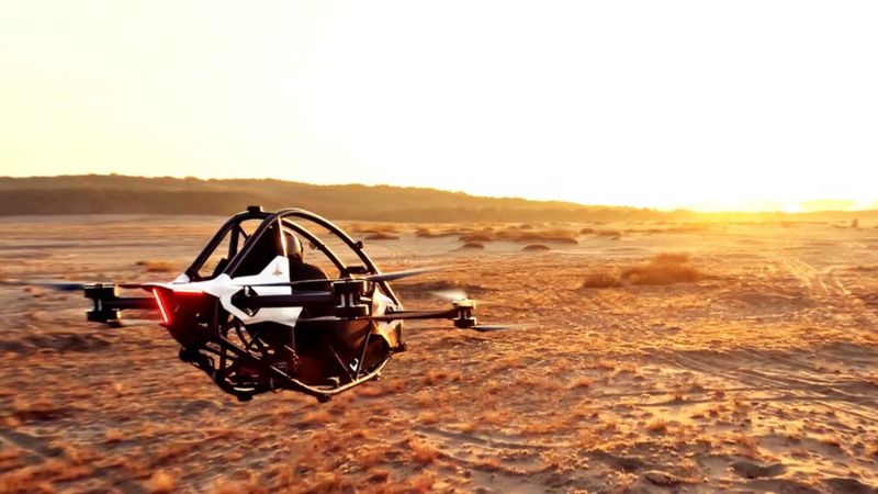 Like a drone that you sit in – but would you feel safe? - BBC News