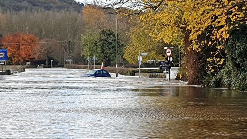 England flooding: Woman dies after being swept away in Derbyshire - BBC ...