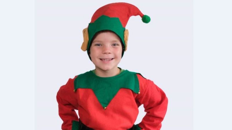 Boy, six, to walk 10 miles dressed as elf for Christmas lights fund ...