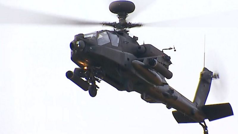 Apache attack helicopters start test flights at Wattisham - BBC News