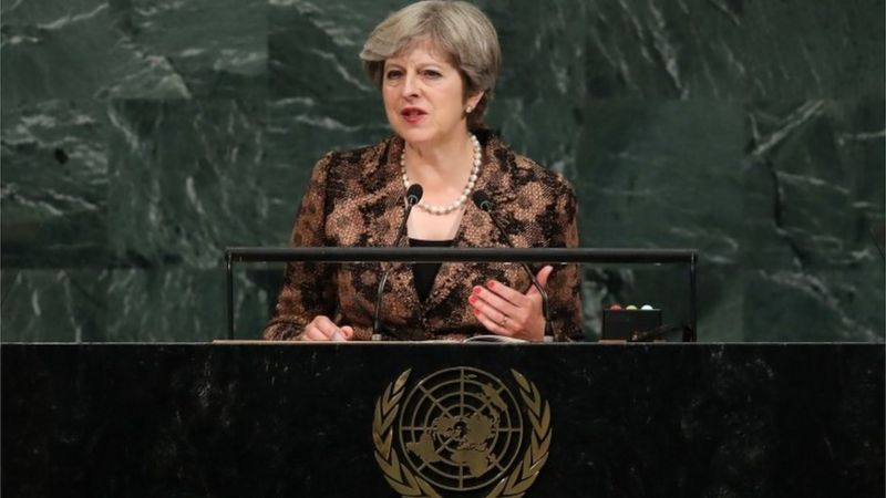 Newspaper headlines: Theresa May speeches in the spotlight - BBC News