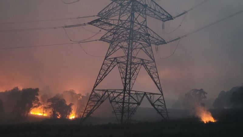 Two firefighters injured in crash at Cannich wildfire - BBC News