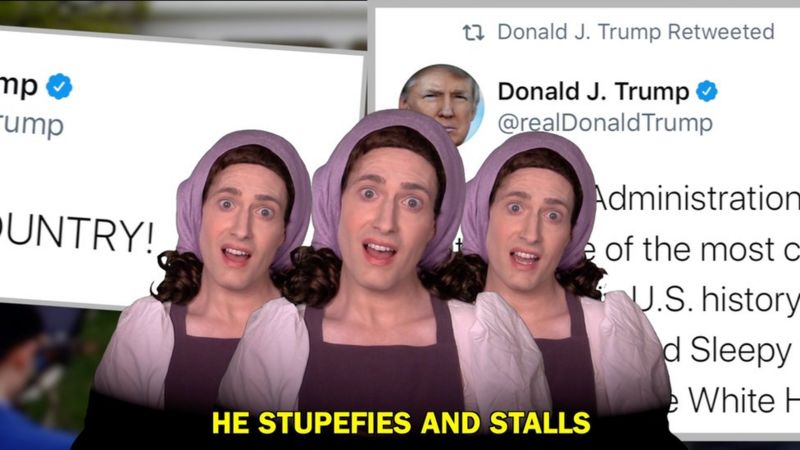 Randy Rainbow made his name satirising Trump - now what? - BBC News