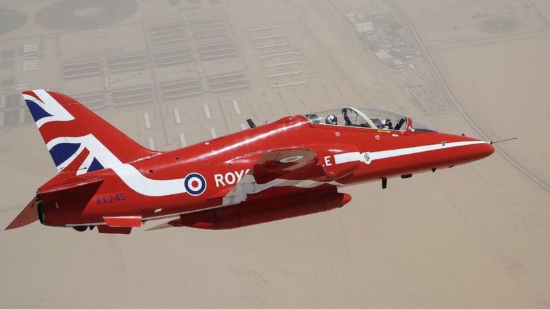 In pictures: First leg of Red Arrows world tour - BBC News