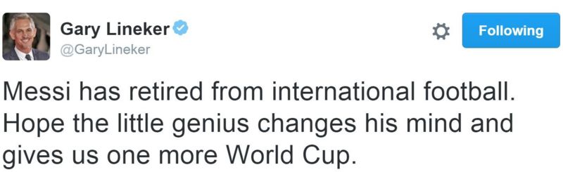 Lionel Messi: Argentina forward retires from international football ...