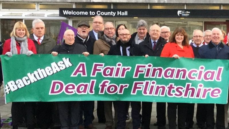 Flintshire council 'in danger of not setting legal budget' - BBC News