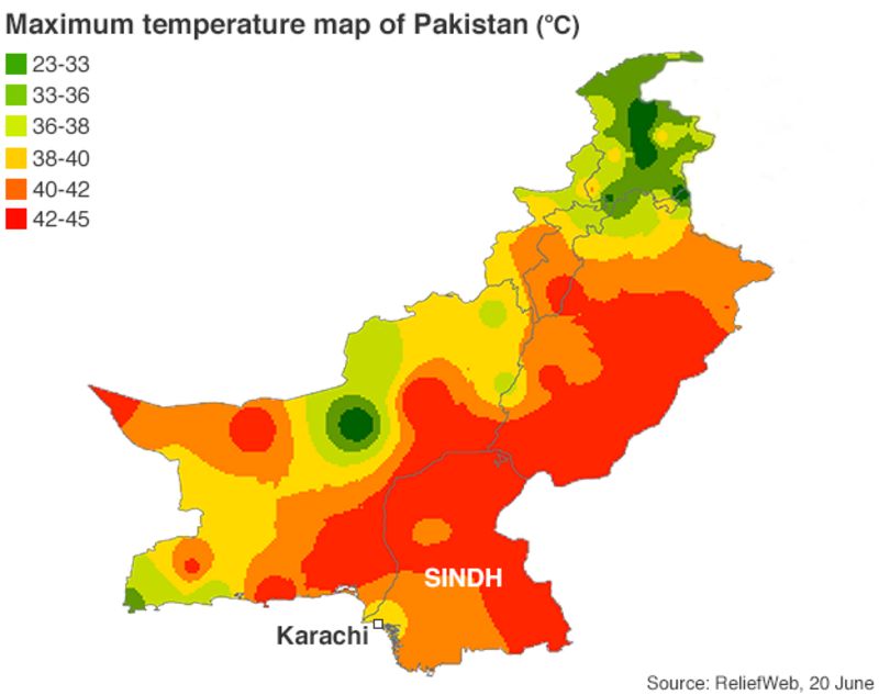 Pakistan heatwave: Death toll crosses 800 people in Sindh - BBC News