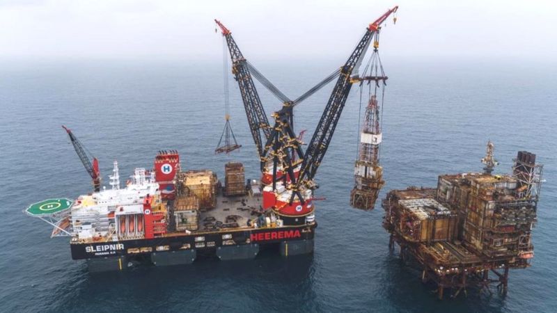 Decommissioning: 1m tonnes of oil and gas equipment coming ashore - BBC ...