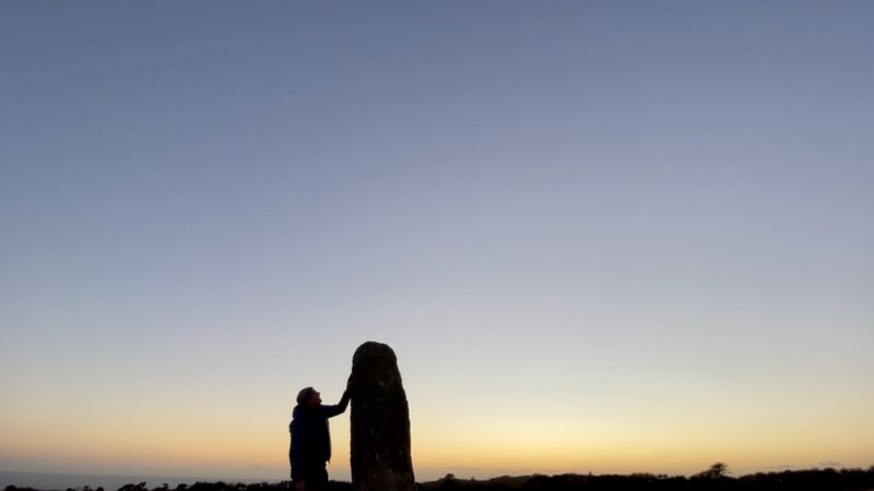 One man's year in a Cornish field - BBC News