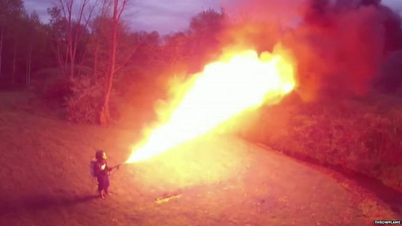 Should flamethrowers be sold in the US? - BBC News