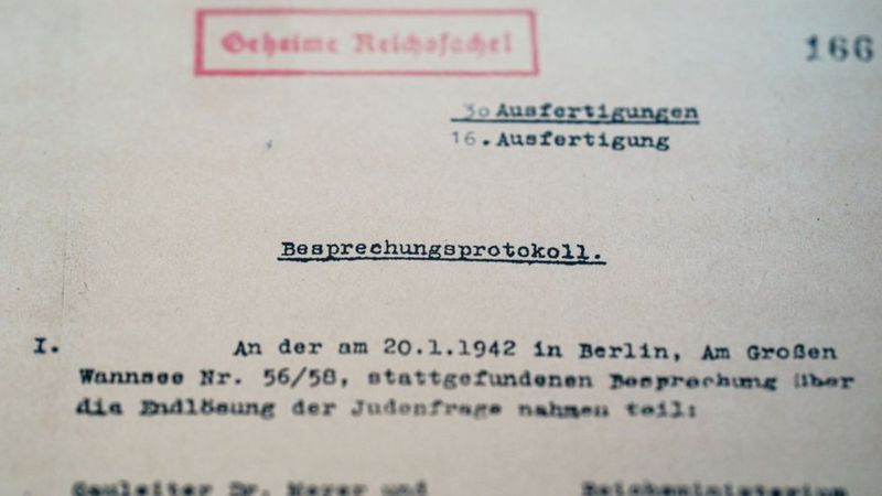 Holocausto: los 90 minutos en los que los nazis decidieron la "solución ...