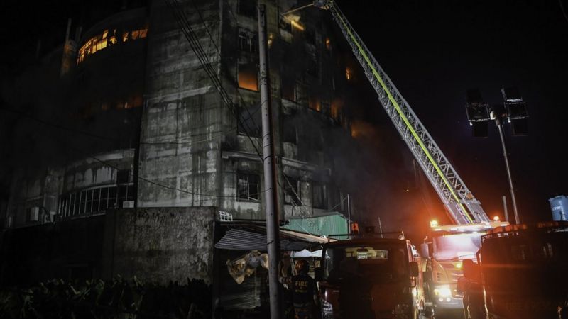 Bangladesh factory fire: At least 52 people killed in overnight blaze ...