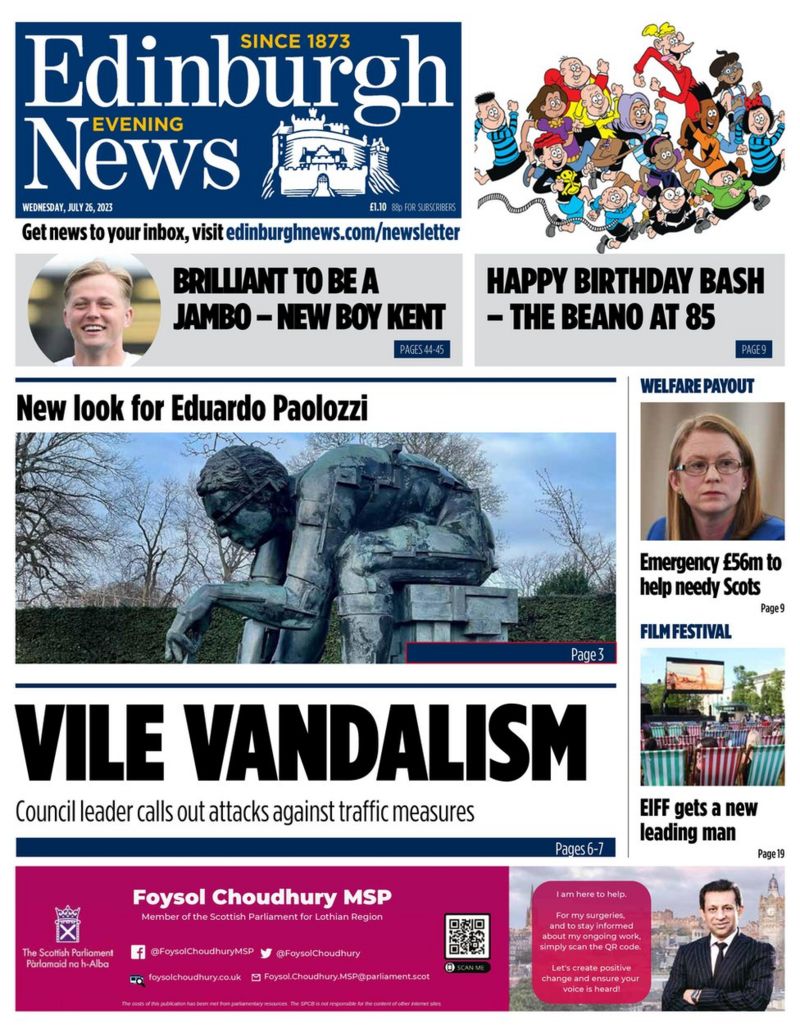 Scotland's papers: 'Depraved' murderer and ScotRail fares warning - BBC ...