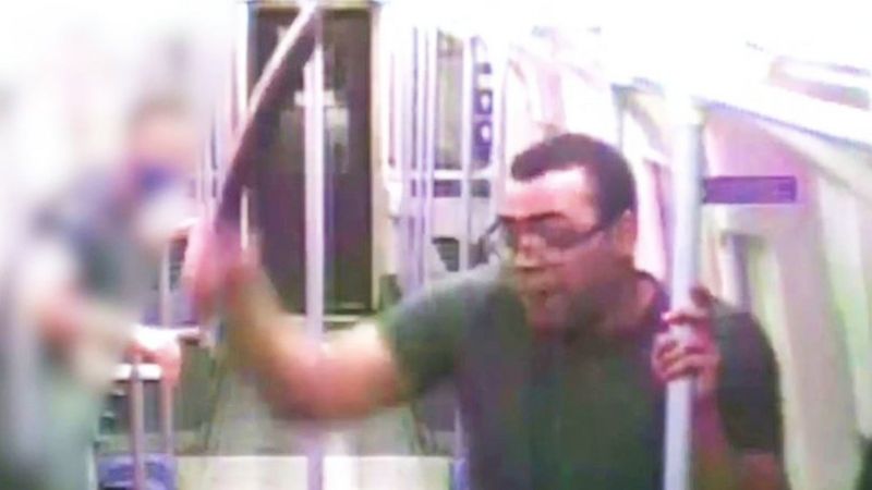 Ricky Morgan: Tube machete attacker jailed for attempted murder - BBC News