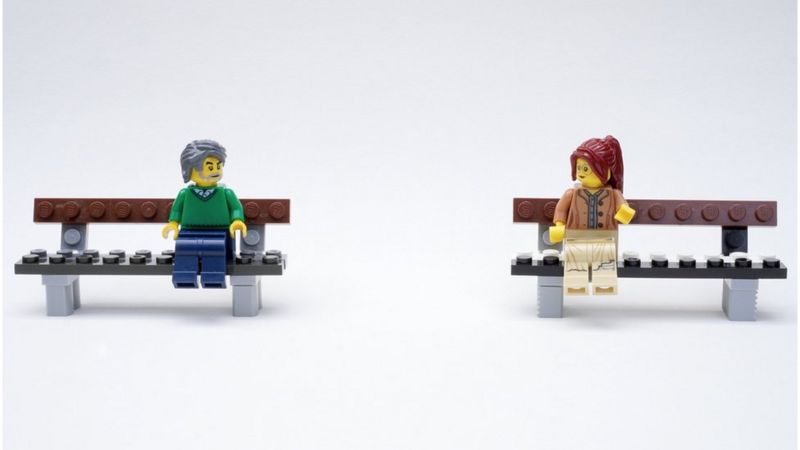 Coronavirus: Lego used to explain social distancing to children - BBC News