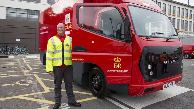 Royal Mail's new electric vans unveiled - BBC News