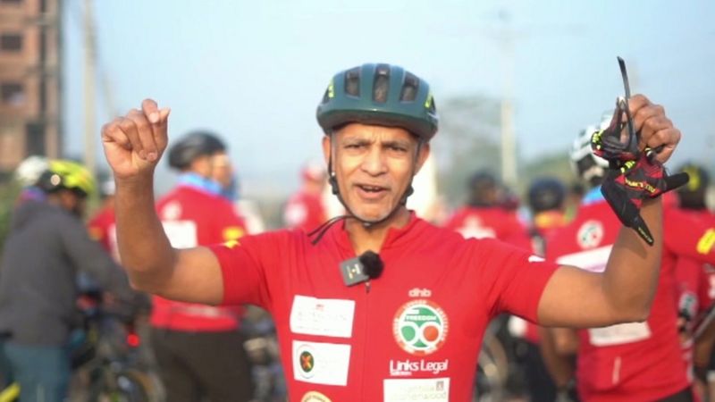 Cyclists complete 250-mile Bangladesh charity bike ride - BBC News