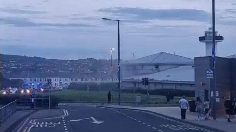 Dunluce Centre: Fire at Portrush building treated as arson - BBC News