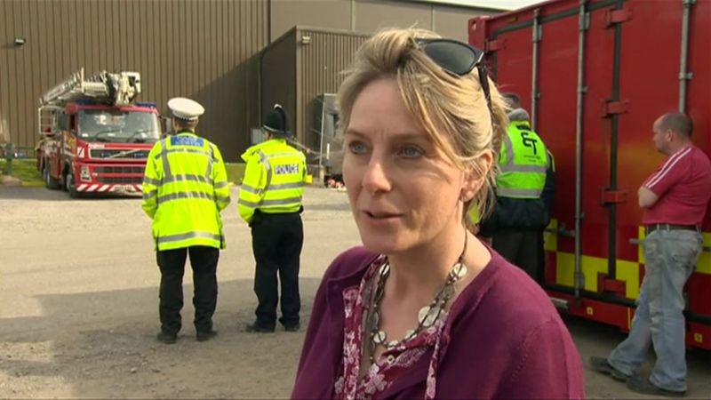 'Trapped by cheese' worker freed after warehouse collapse - BBC News