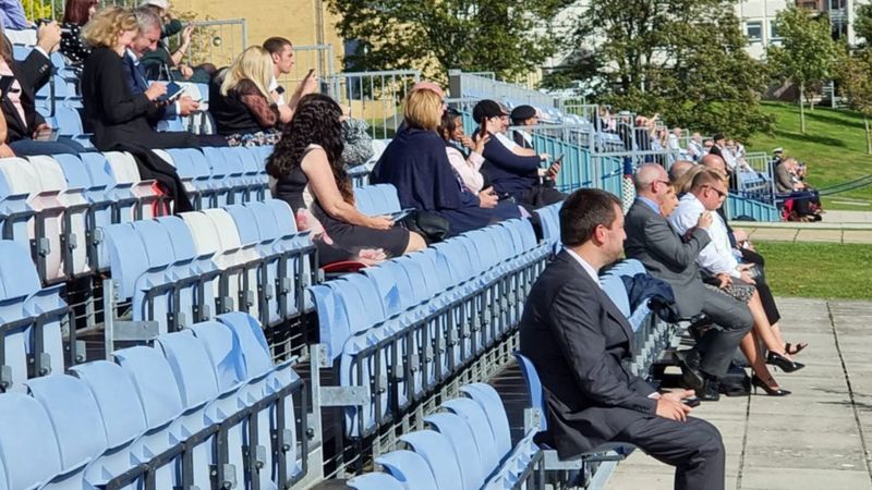 Families at passing-out parade at HMS Raleigh for Navy recruits - BBC News