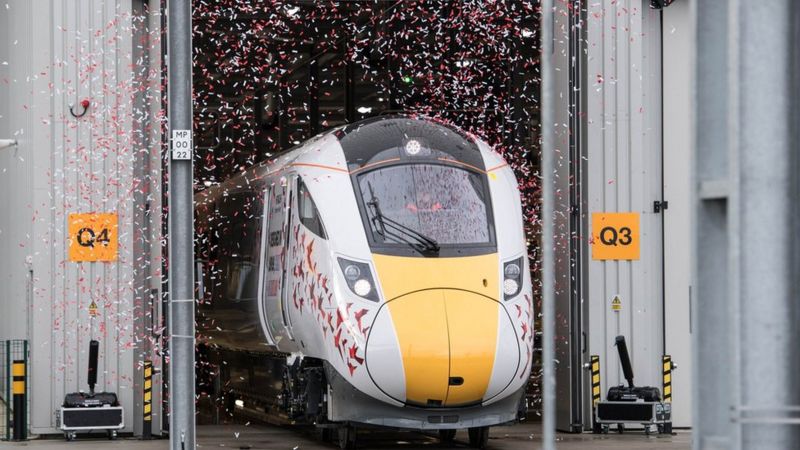 New high-speed Intercity train unveiled - BBC News
