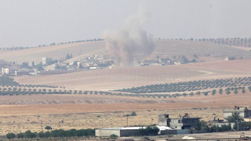 Turkey warns Syrian Kurds to withdraw east of Euphrates - BBC News