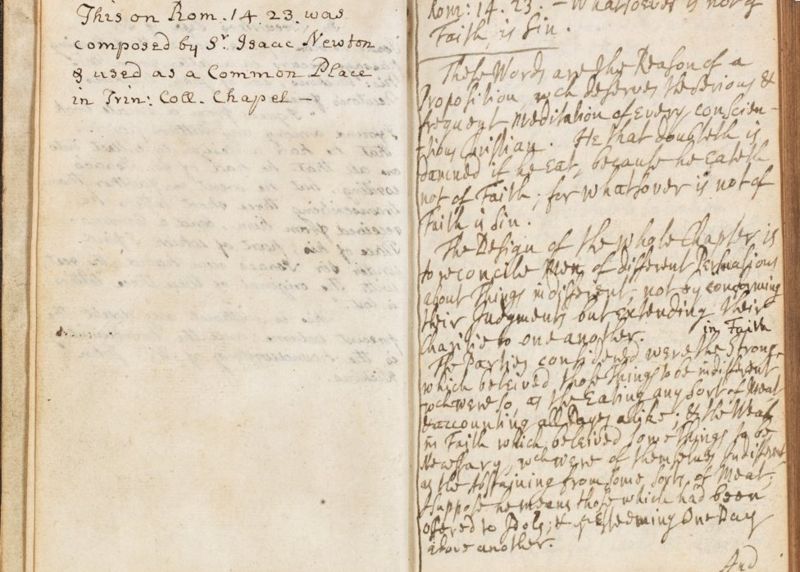 Cambridge University adds lost Isaac Newton writings to collection ...