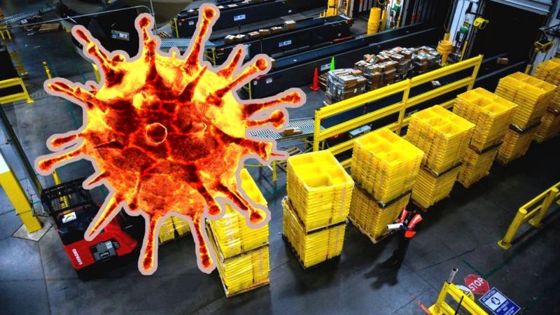 Coronavirus: Amazon offers unlimited sick days to halt spread - BBC News