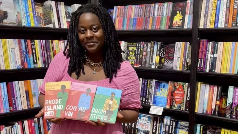 Charlotte Carter books brought back to life by Bristol artist - BBC News